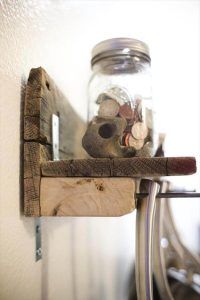 Pallet Kitchen Pot rack and Shelf