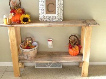DIY Pallet Console Hall Table