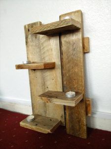 Wood Pallet Floating Shelves