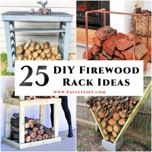 25 Homemade DIY Firewood Rack Plans for Storage
